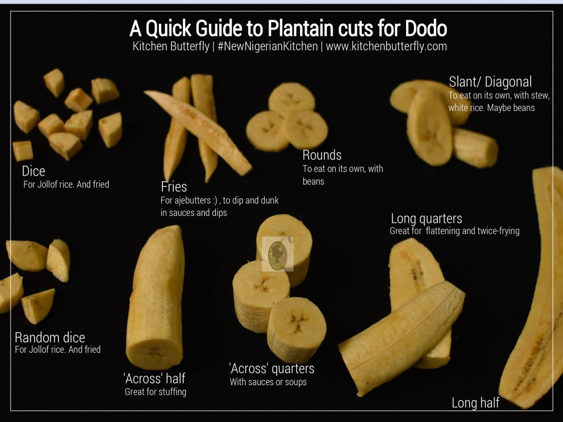 A Guide to (Nigerian) Plantain Cuts for Dodo - Kitchen Butterfly